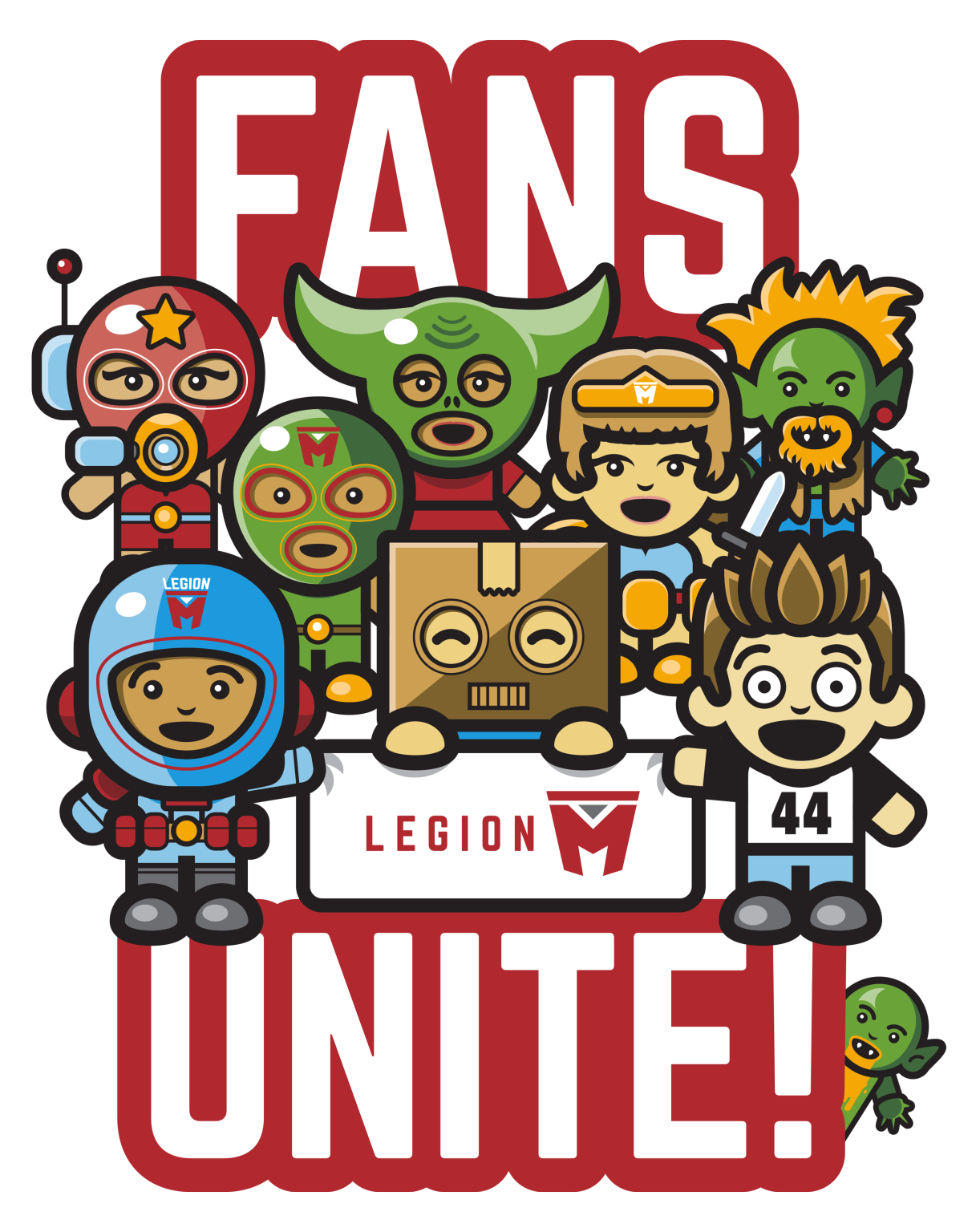 Legion M: ‘Fans Unite’ T-Shirt Design